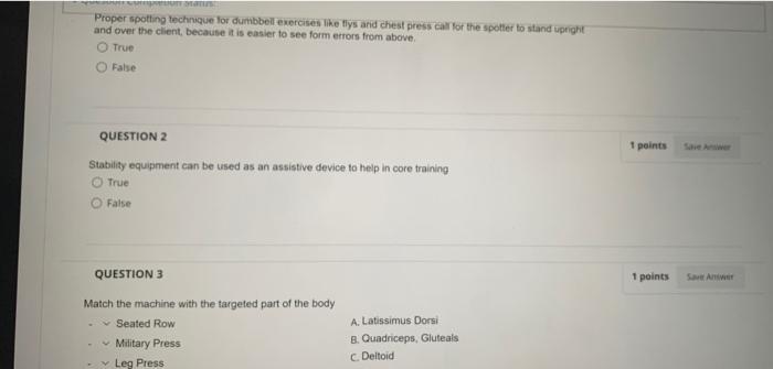 Solved Proper spotting technique for dumbbell exercises like | Chegg.com