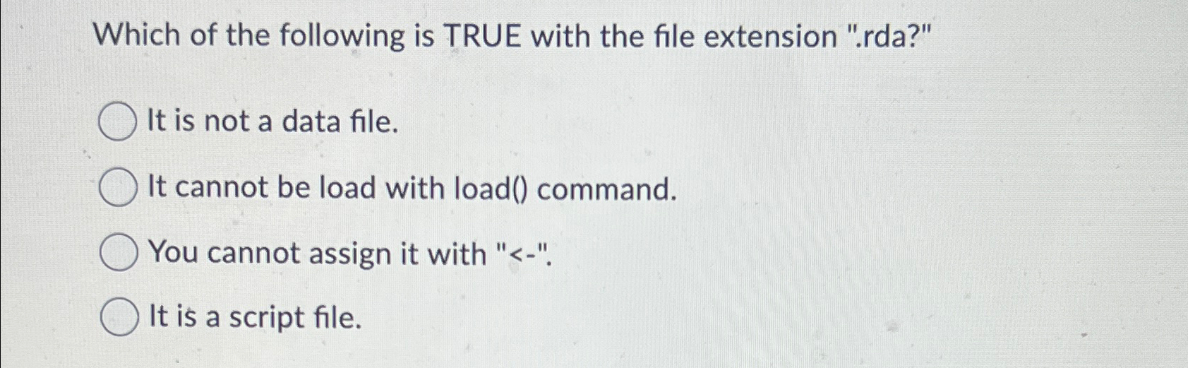 Solved Which of the following is TRUE with the file | Chegg.com