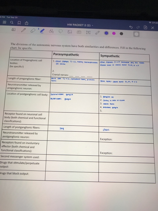 Solved OPM Tue Sep 29 88 a a 23% HW PACKET 2 (2) The | Chegg.com