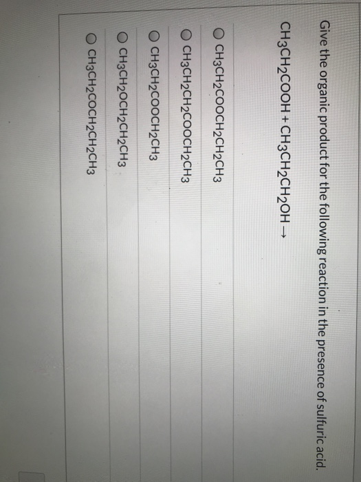 Solved Give the organic product for the following reaction | Chegg.com
