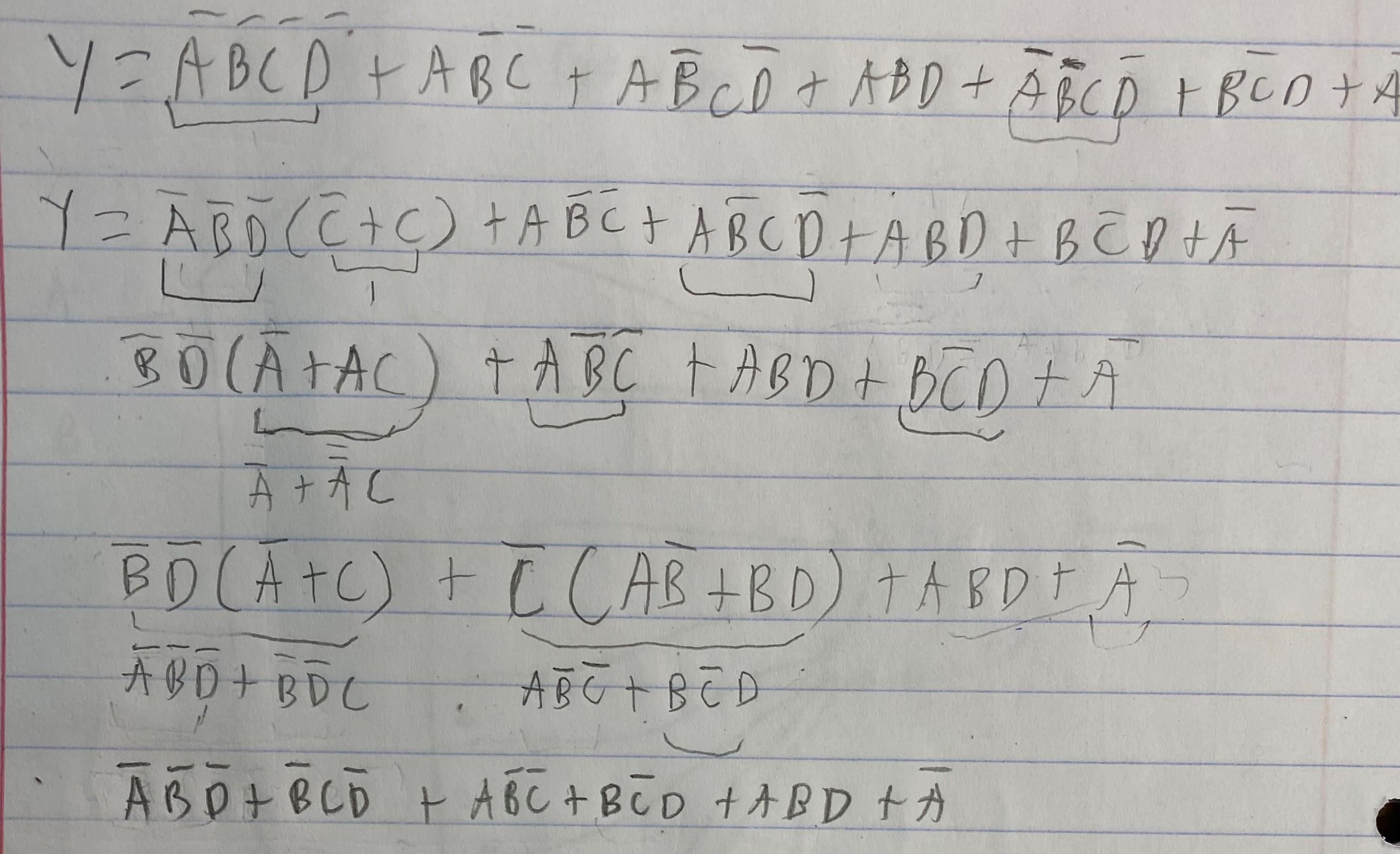 Solved how can I further simplify the boolean equation from | Chegg.com
