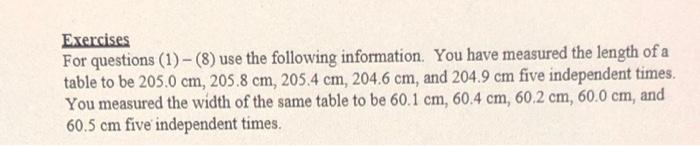Solved The perimeter calculated from the average length and | Chegg.com