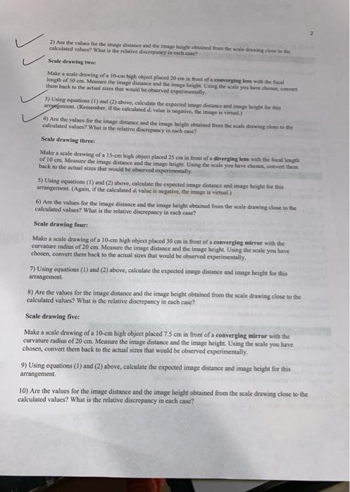 Solved LAB 6: Geometric Optics Ray Tracing The equations you | Chegg.com