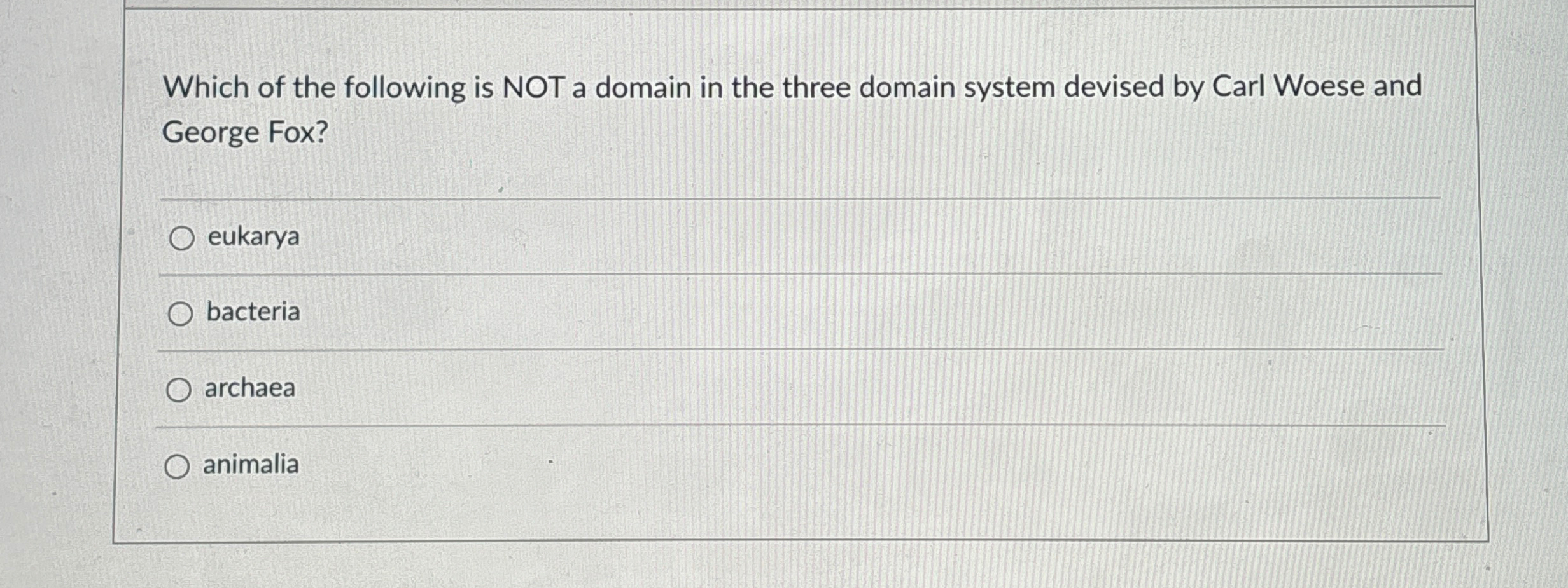 Solved Which of the following is NOT a domain in the three | Chegg.com