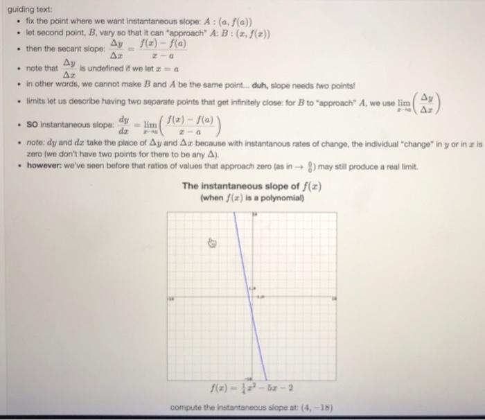 Solved • note that guiding text: • fix the point where we | Chegg.com