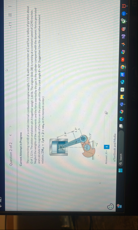 Solved Question 2 ﻿of 2-/1Current Attempt in ProgressThe | Chegg.com