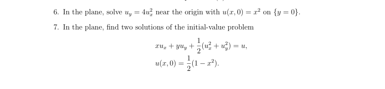 Solved In the plane, solve uy=4ux2 ﻿near the origin with | Chegg.com