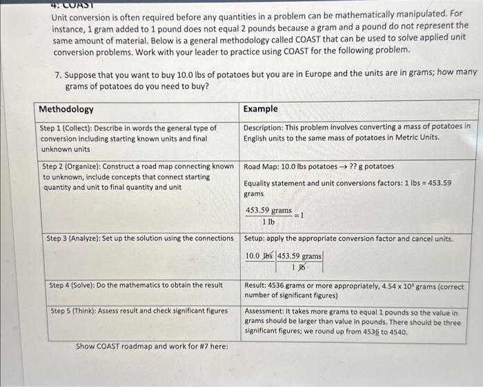 Unit conversion is often required before any | Chegg.com