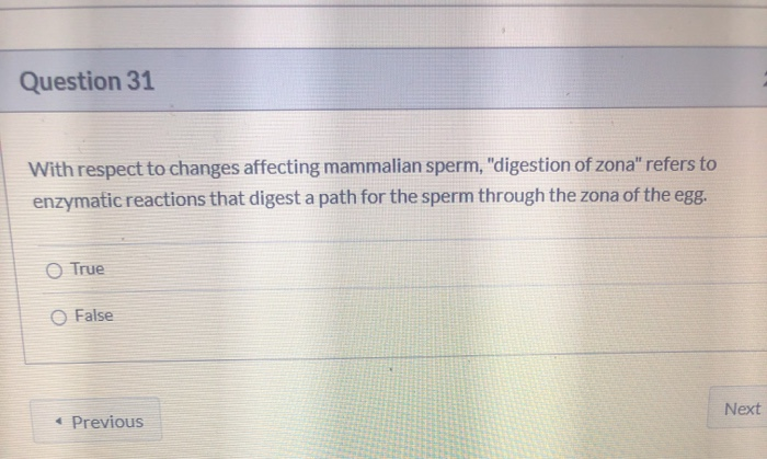 Solved Question 30 If you were a quadruped (a four-footed | Chegg.com