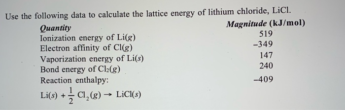 Solved Use the following data to calculate the enthalpy | Chegg.com