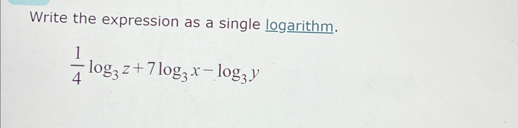 Solved Write the expression as a single | Chegg.com