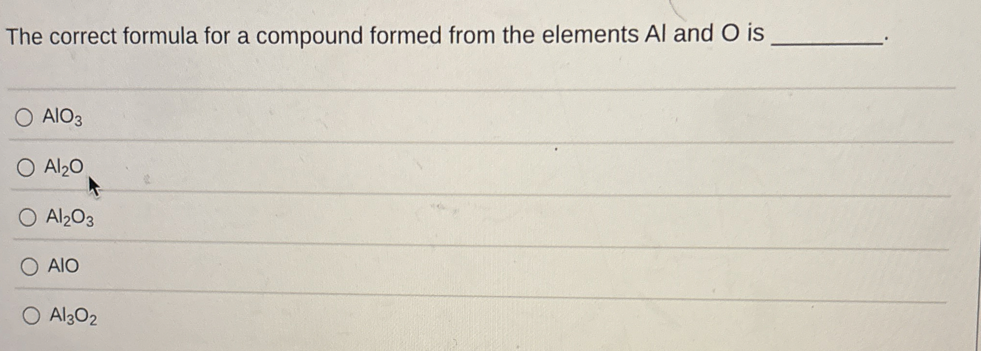 Solved The correct formula for a compound formed from the | Chegg.com