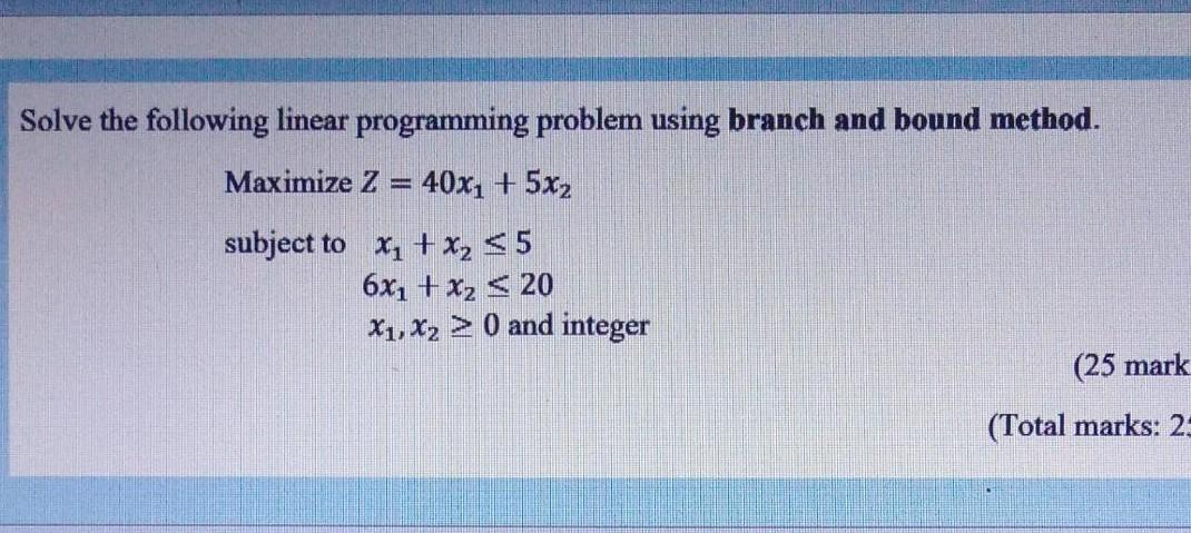 Solved Solve the following linear programming problem using | Chegg.com
