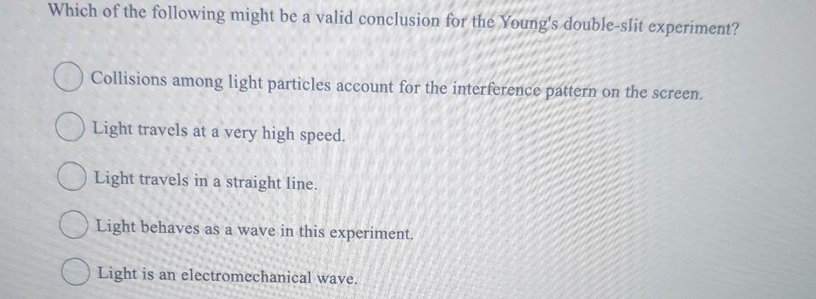 Solved Which of the following might be a valid conclusion | Chegg.com