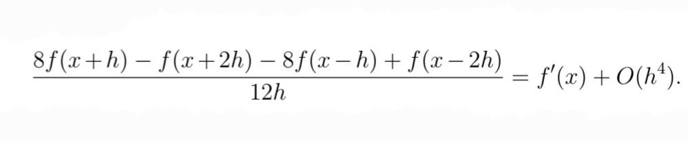 Solved Using two symmetric O(h2) approximants of f′(x), with | Chegg.com