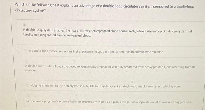 Solved Which of the following best explains an advantage of | Chegg.com