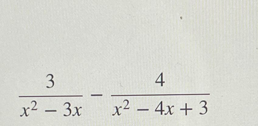 Solved 3x2-3x-4x2-4x+3 | Chegg.com