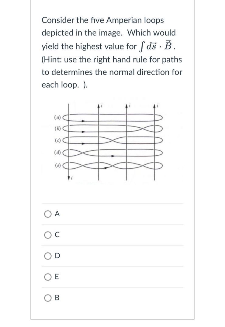 Solved Consider the five Amperian loops depicted in the | Chegg.com