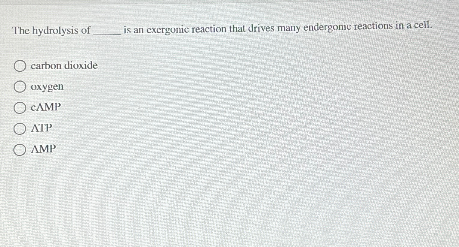 Solved The hydrolysis of is an exergonic reaction that | Chegg.com