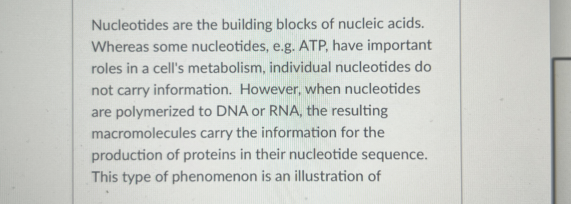Solved Nucleotides are the building blocks of nucleic acids. | Chegg.com