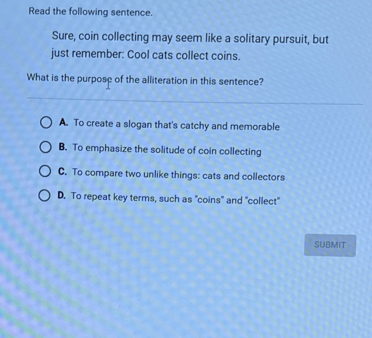 Solved Read the following sentence.Sure, coin collecting may | Chegg.com
