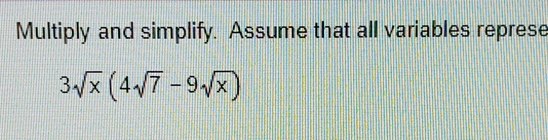 Solved Multiply and simplify. Assume that all variables | Chegg.com