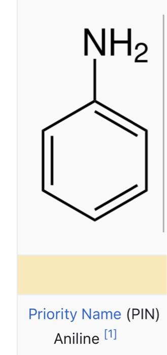 Solved Check the structure of phenyl-2-butenamide, aniline, | Chegg.com
