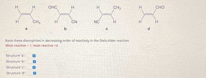 Solved H H a H Structure 'a': Structure 'b': Structure 'c': | Chegg.com