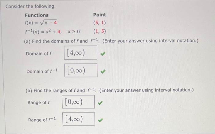 Solved Consider the following. (a) Find the domains of f and | Chegg.com