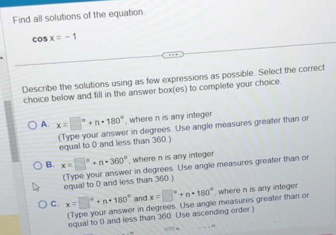 Solved Find All Solutions Of The Sx 1describe