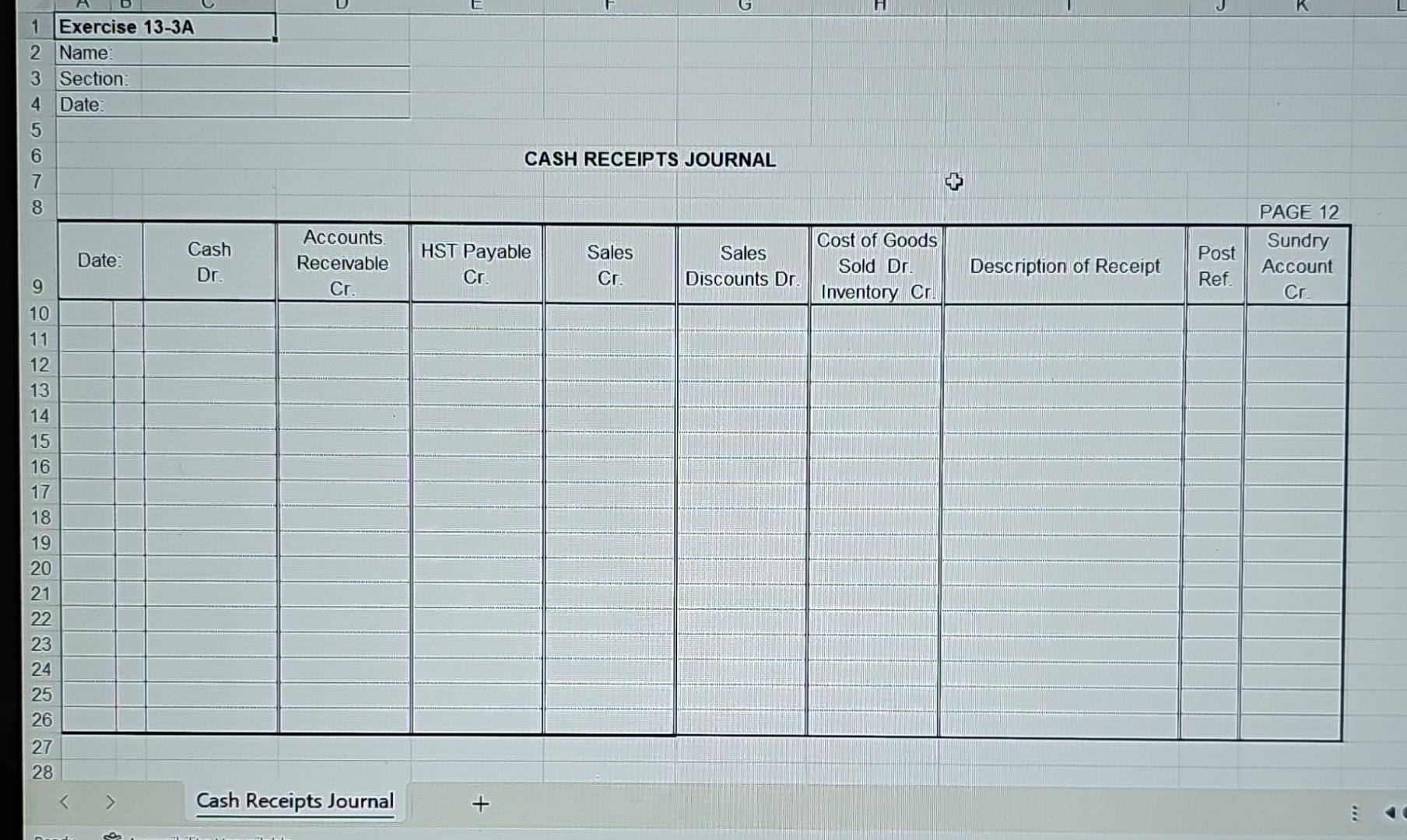 E13-2A. Journalize, record, and post when appropriate | Chegg.com
