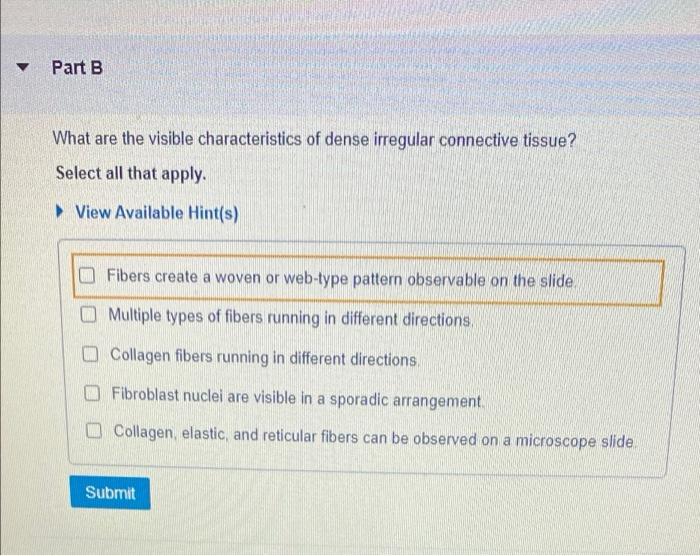 Solved v Part B What are the visible characteristics of | Chegg.com