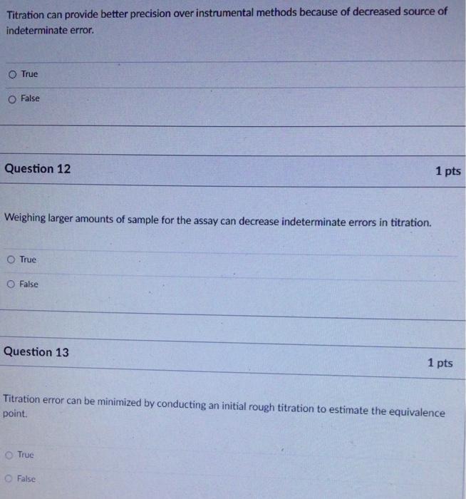 Solved Titration can provide better precision over | Chegg.com