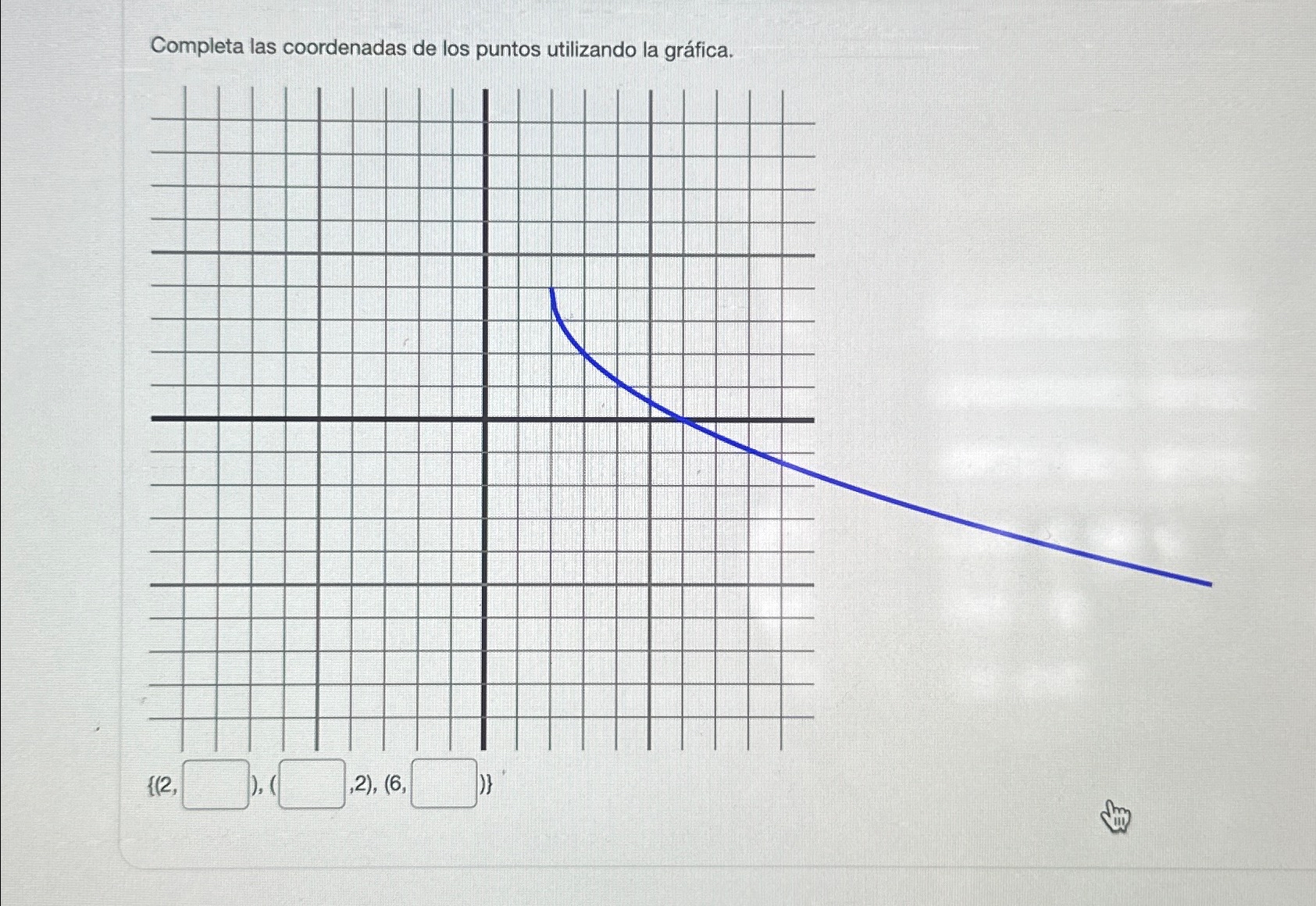 Solved Completa las coordenadas de los puntos utilizando la | Chegg.com