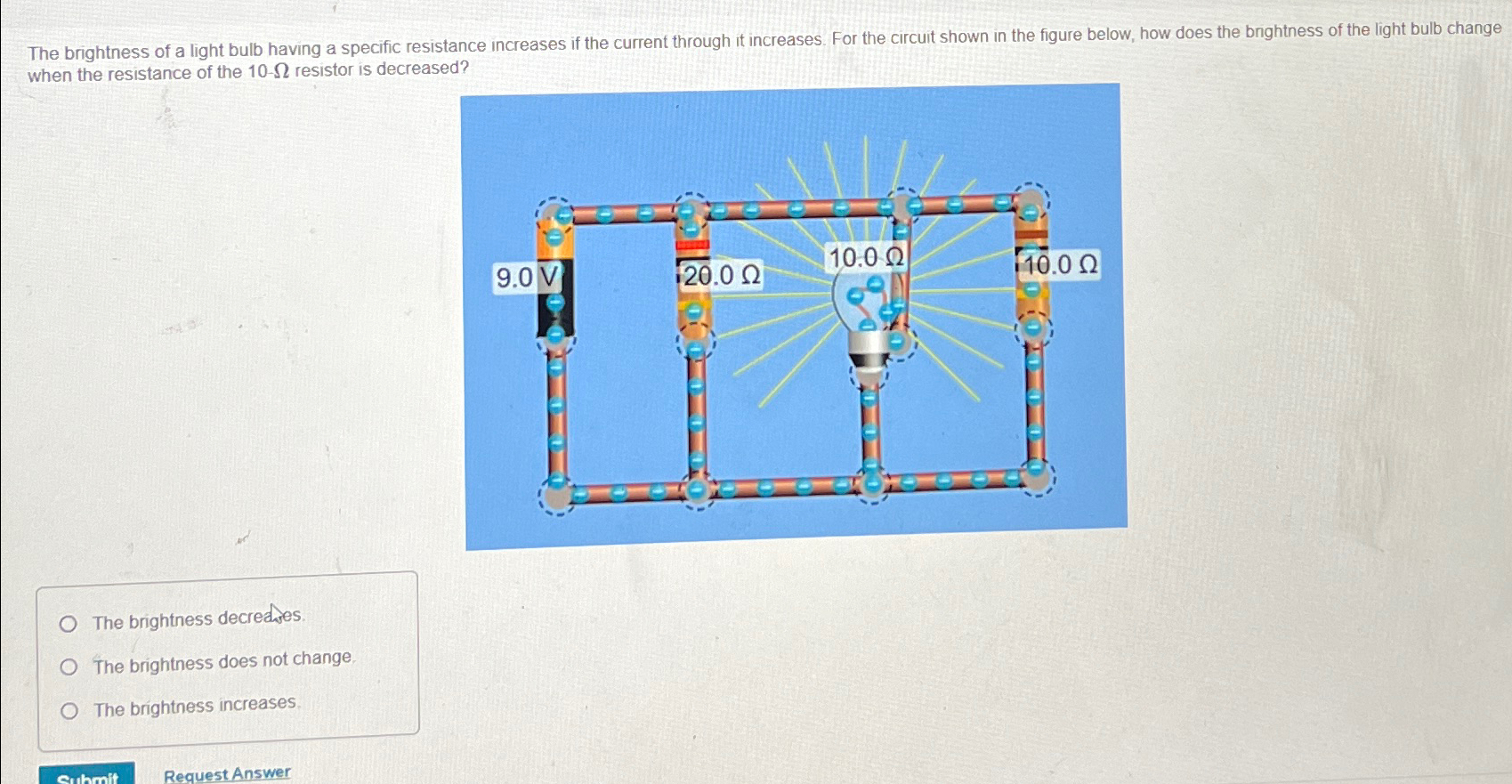 Solved The brightness of a light bulb having a specific | Chegg.com