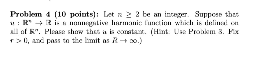 Solved Problem 4 (10 ﻿points): Let n≥2 ﻿be an integer. | Chegg.com