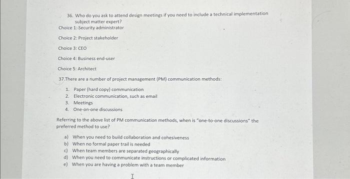 Solved 31. A structured walkthrough provides the | Chegg.com