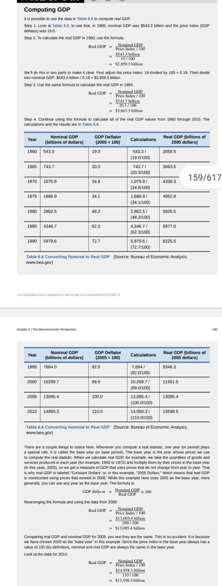 Solved Computing GDP It is possible to use the data in Table | Chegg.com