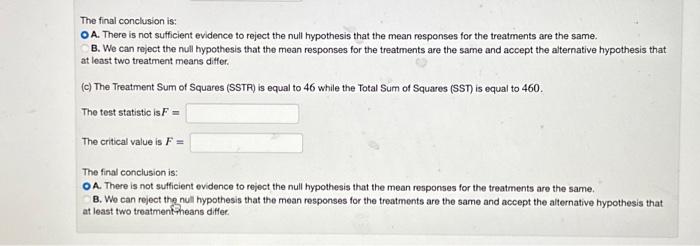 Solved (9 points) Suppose the Total Sum of Squares (SST) for | Chegg.com