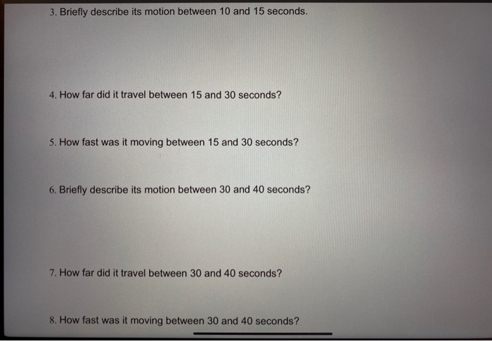 Solved POSITION VS. TIME GRAPH PRACTICE Use this graph of a | Chegg.com