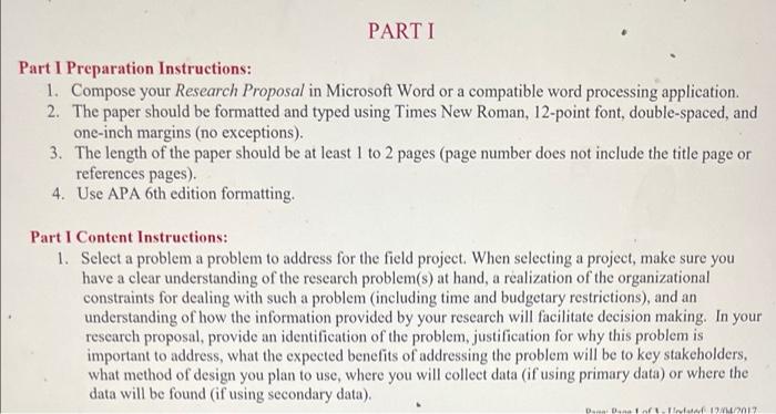 Solved PART I Part I Preparation Instructions: 1. Compose | Chegg.com