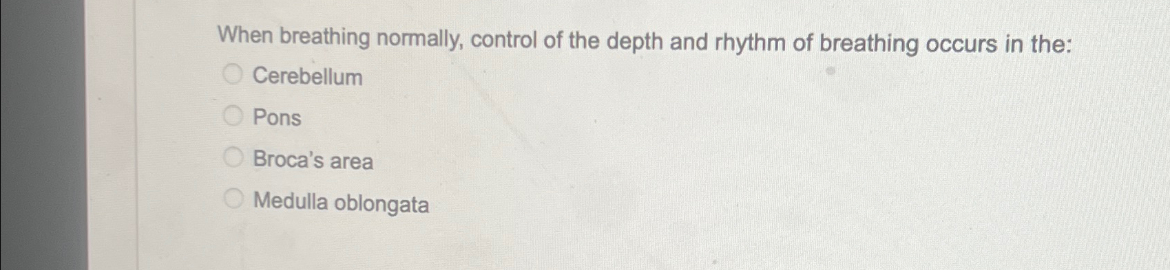 Solved When breathing normally, control of the depth and | Chegg.com