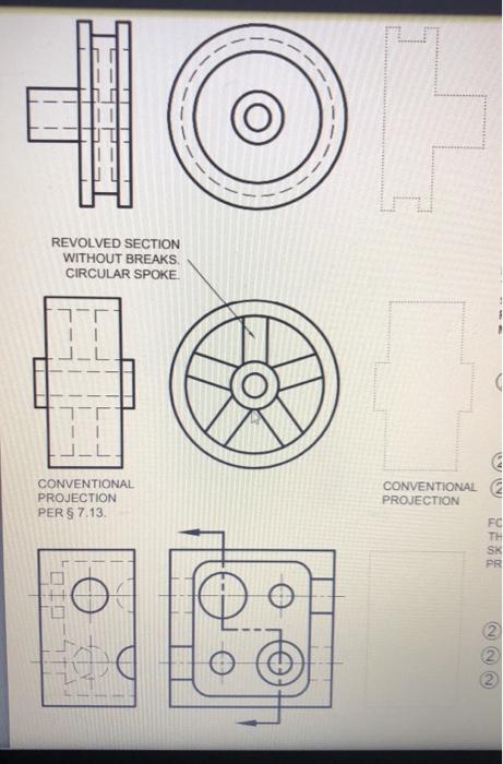 Solved The front and left side view are complete. sketch the | Chegg.com
