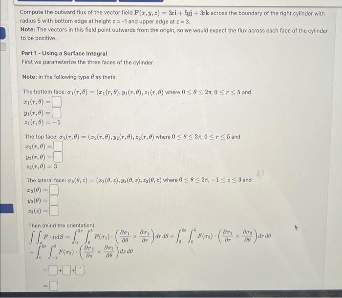 Solved Compute the outward flux of the vector field \\( | Chegg.com
