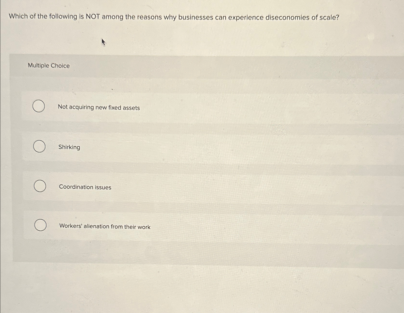 Solved Which of the following is NOT among the reasons why | Chegg.com