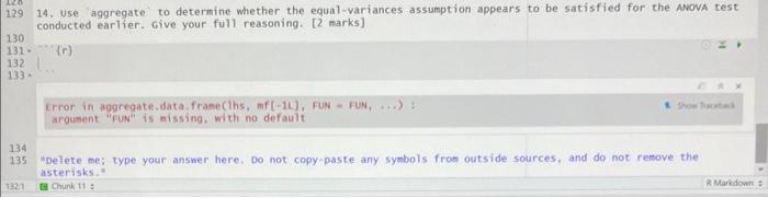 Solved please tell me how to calculate #14 in r studio, i | Chegg.com