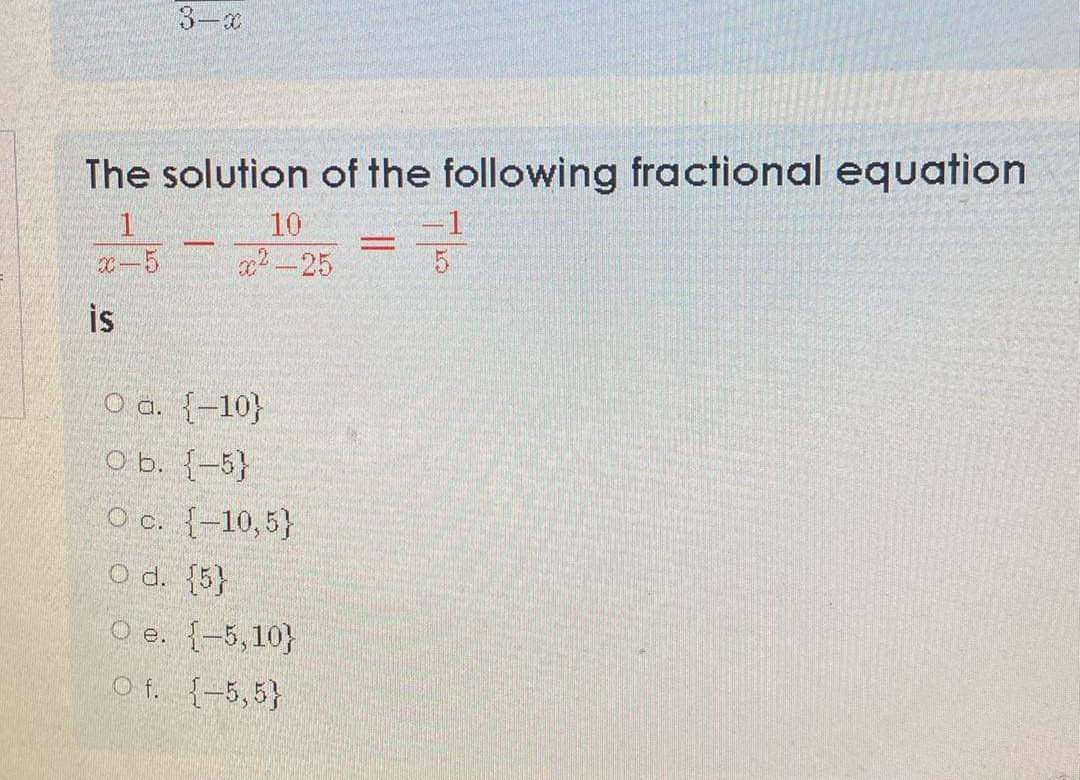 Solved The solution of the following fractional | Chegg.com