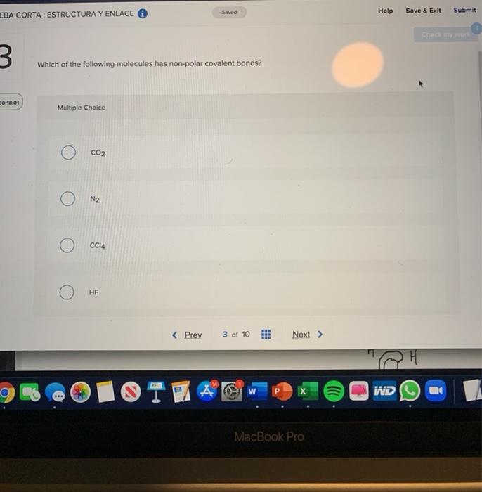 Solved Saved Help Save & Exit Submit EBA CORTA: ESTRUCTURA Y | Chegg.com