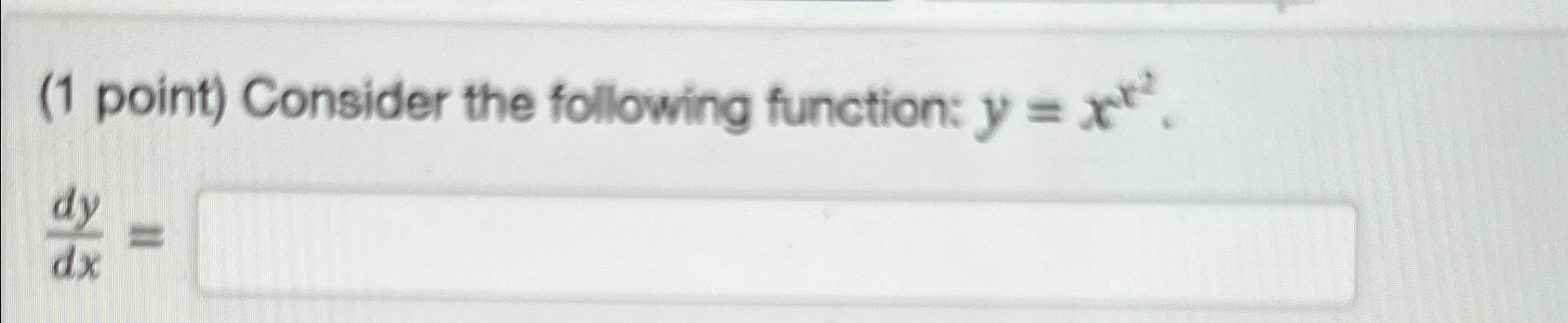 Solved (1 ﻿point) ﻿Consider the following function: | Chegg.com