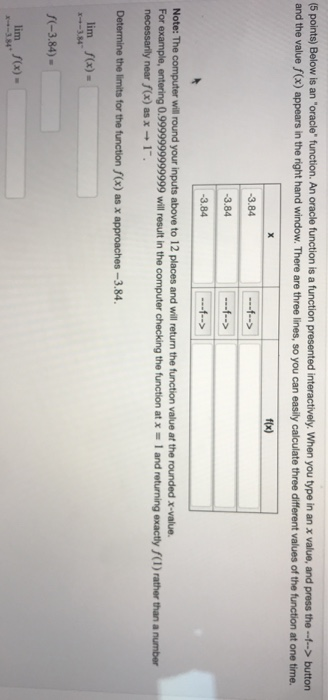 Solved 5 Points Below Is An Oracle Function An Oracle 0126